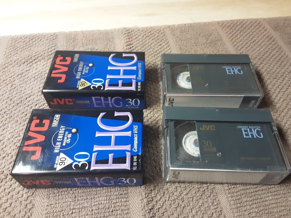 Lot of 4 JVC VHS-C Blank Cassette Tape TC 30 Sealed - Compact VHS | eBay