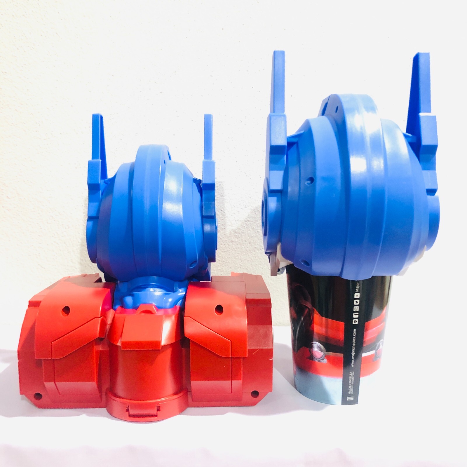 2Pcs.Transformers Rise of The Beasts Cup Topper+Popcorn Bucket Optimus ...
