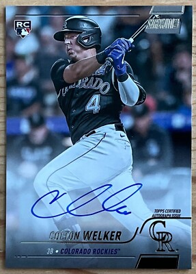 Colton Walker 2022 Topps Stadium Club Baseball Rookie On Card Auto ...