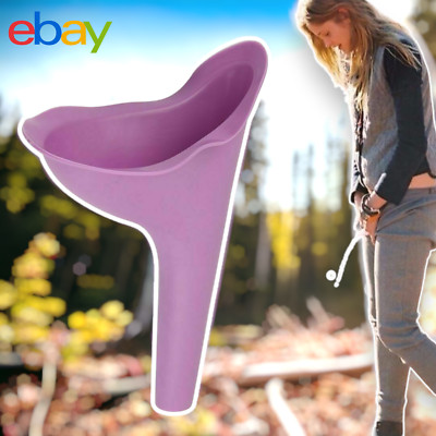Portable Female Woman Ladies She Urinal Urine Wee Funnel Camping Travel ...