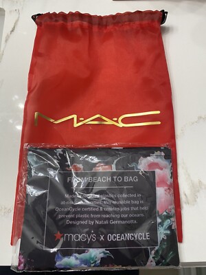 MAC COSMETICS HOLIDAY RED BAG WITH FREE MACYS SHOPPING BAG Limited ...