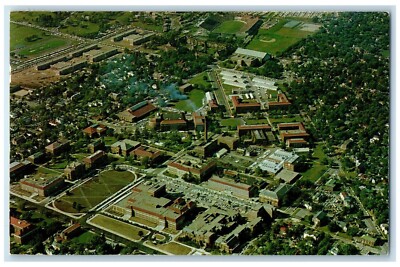 1958 Aerial View Purdue University Campus Lafayette Indiana IN Vintage ...