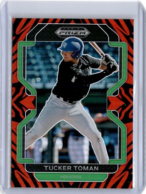 2022 Prizm Draft Picks Tiger Stripe Tucker Toman 10/99 (B22) Blue Jays ...