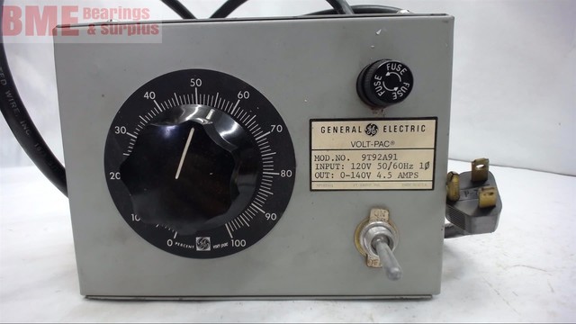 GE General Variable Auto Transformer Variac 0-145 / 0-120 Volt 120v ...