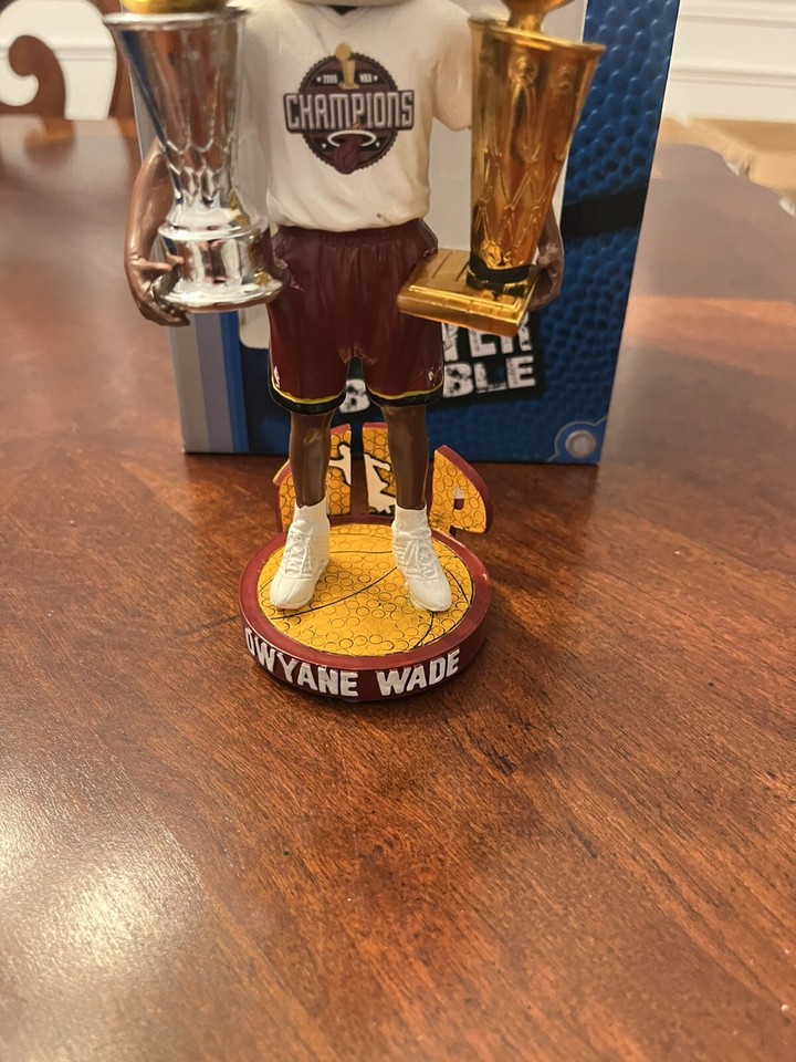 Dwyane Wade Miami Heat Legend Finals Champion & MVP Trophy Bobblehead ...