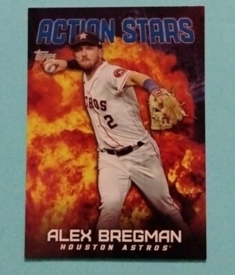 Alex Bregman 2023 Topps Update Series Action Stars Blue Parallel ...