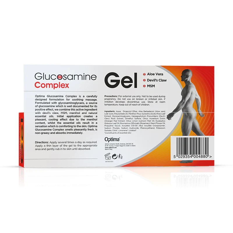 Optima Glucosamine Joint Complex Gel 125 ml Devils Claw MSM Aloe Vera ...