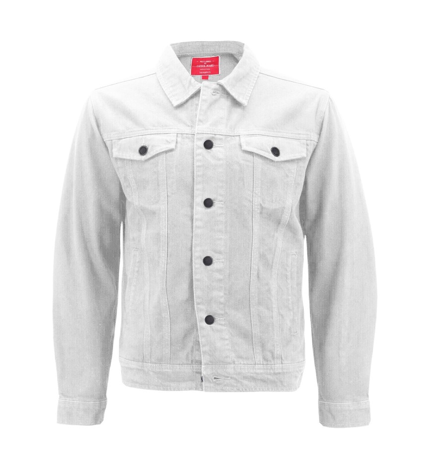 Red Label Men’s Premium Casual Faded Denim Jean Button Up Cotton Slim ...