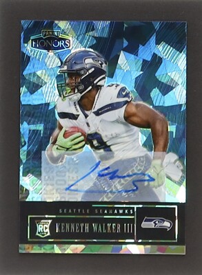 Kenneth Walker III 2022 Panini Honors Signatures Blue #46 RC #13/15 | eBay