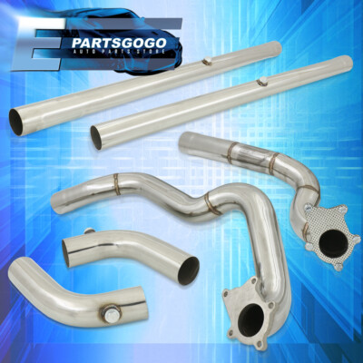 For 94-97 Ford Mustang 3.8L V6 S/S Manifold T25/T28 Twin Turbo Pipe | eBay