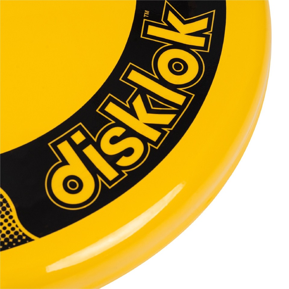 DISKLOK Gold Edition SMALL 35-38.9cm Yellow Steering Wheel Anti Theft ...