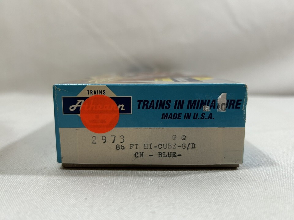 HO Scale Athearn Canadian National 86’ Blue Hi Cube Box Car Kit 2973 ...