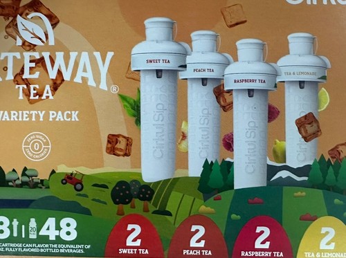 Cirkul Lifesip Flavored Water Cartridge 8 Pack Variety Pack Tea EXP 05/ ...