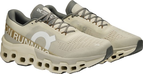 NEW Men's On Running Brand Cream/Grey Cloud Cloudmonster 2 OC Shoes ...