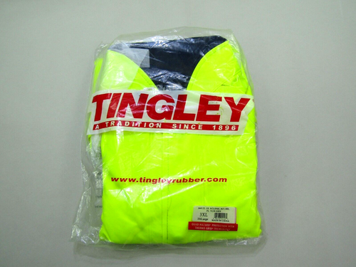 Tingley Rubber Jacket Men 3XL Fluorescent Yellow-Green Eclipse Jacket Hooded Neu | eBay.de