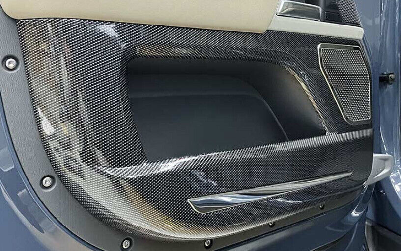 For Defender 110 2020-2023 Carbon Fiber Interior Door Anti-Kick Panel ...