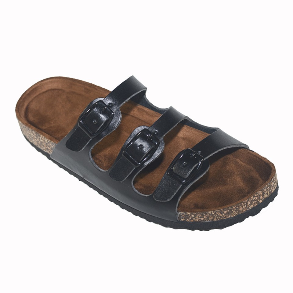 Women's Slide Buckle T-Strap Cork Platform Flip Flop Shoes Sandals | eBay