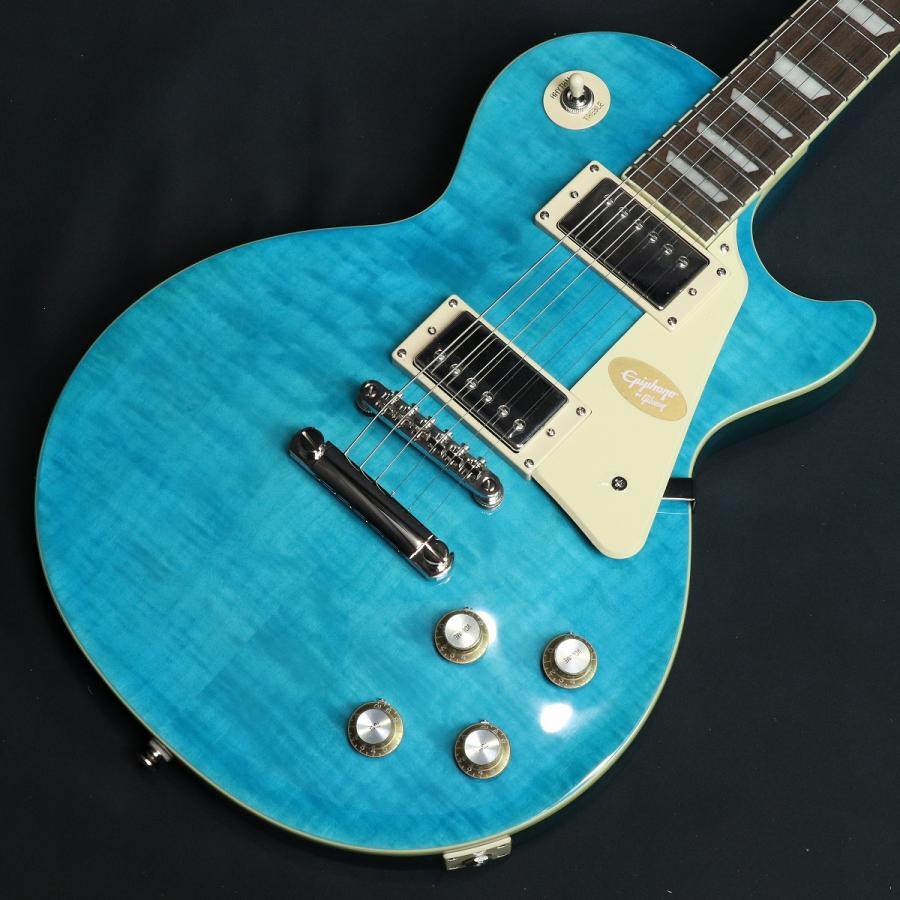 Epiphone Les Paul Standard 60s Quilt Top Translucent Blue with gig bag ...