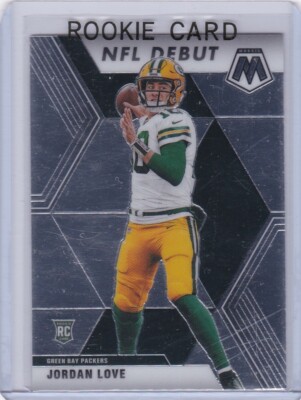 JORDAN LOVE ROOKIE CARD 2020 Green Bay Packers Football MOSAIC NFL ...