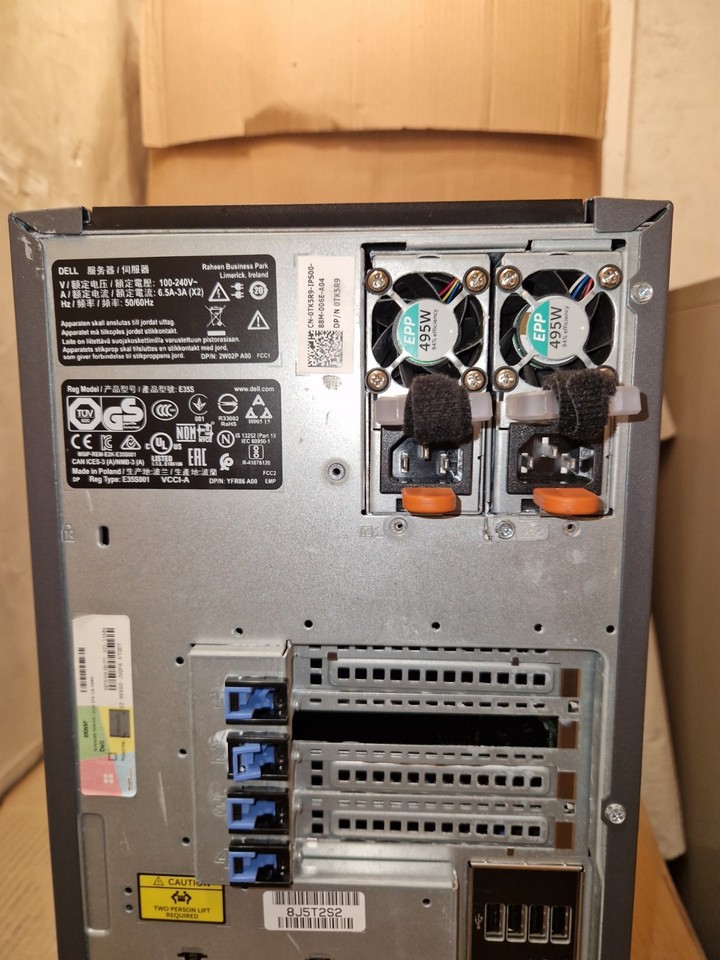 Dell PowerEdge T330 Intel Xeon E3-1220 v5 3.0GHz 2x 495W PSU Server ...