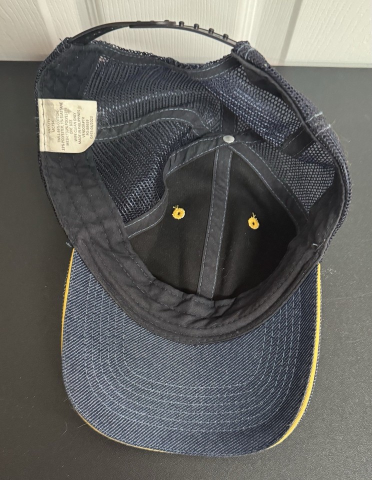 McDonalds Hat Adult Snapback Navy Blue Baseball Cap Employee Uniform | eBay