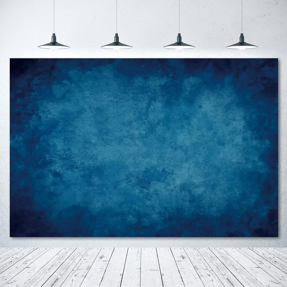 Abstract Blue Backdrop Retro Dark Blue Photography Background 10x8ft ...