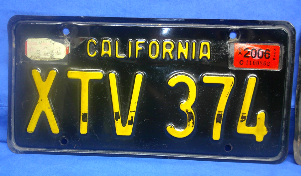 Vintage Pair of 1963 California License Plates | eBay