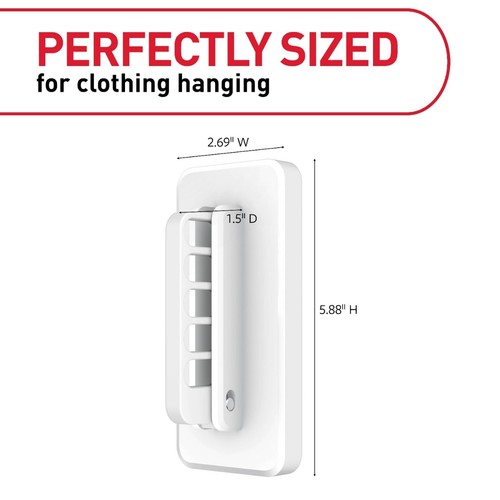 Command Folding Clothes Hanger Hook for Small Spaces Easy Damage Free ...