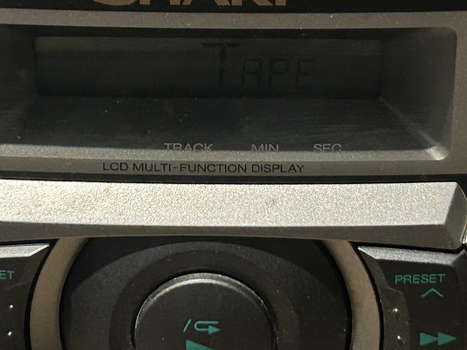 Vintage Sharp Stereo Component Sytem CD-C600 3 Cd Changer Cassette ...