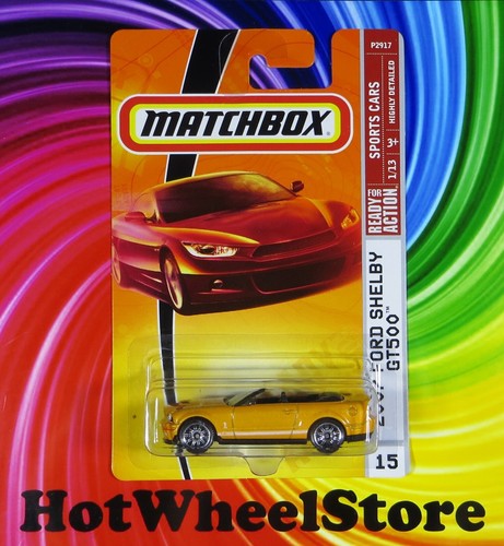 2009 Matchbox Yellow 2007 FORD SHELBY GT500 Sports Cars #15 MB11-050624 ...