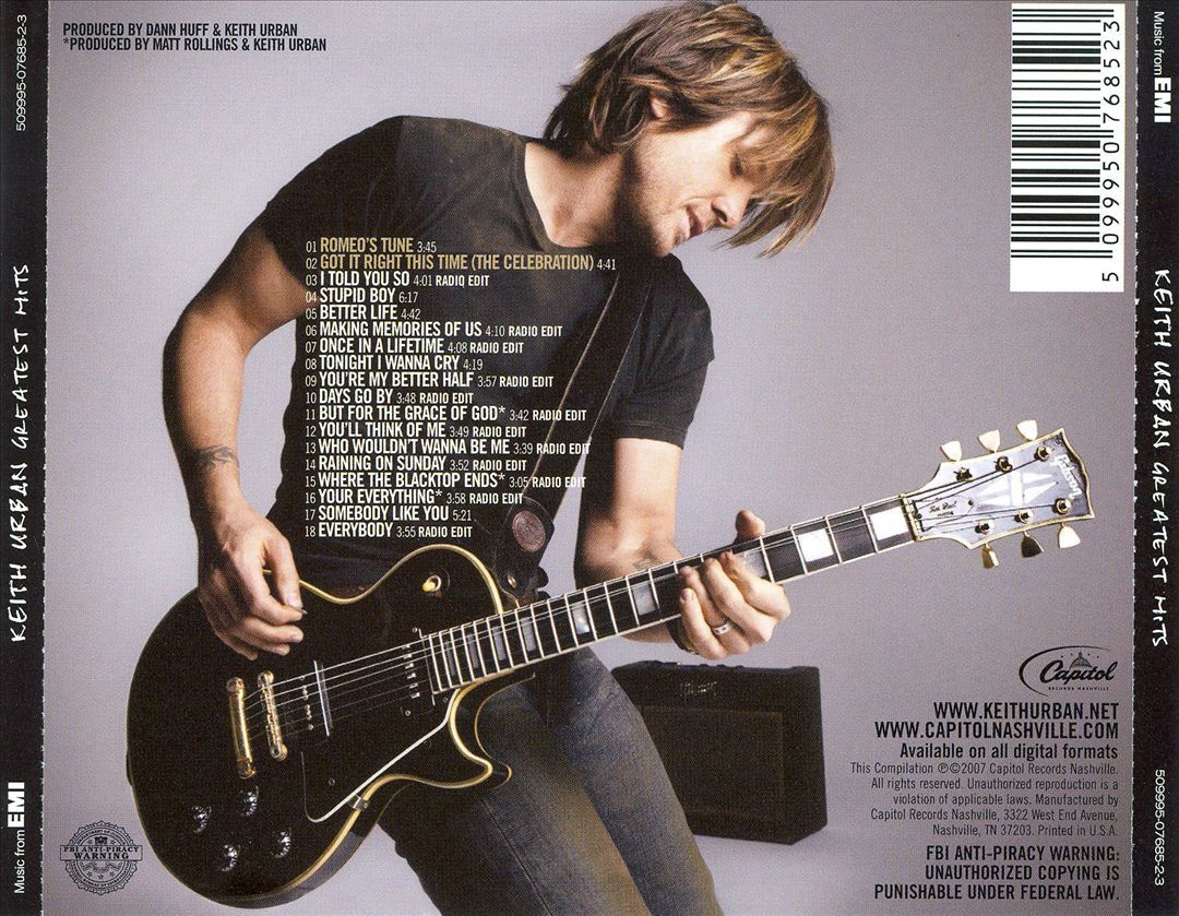 KEITH URBAN - GREATEST HITS NEW CD 5099950768523| eBay