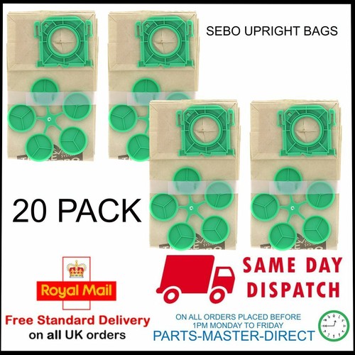 FITS SEBO AUTOMATIC X4 EXTRA X7 X1.1 VACUUM CLEANER BIG PAPER DUST BAGS ...