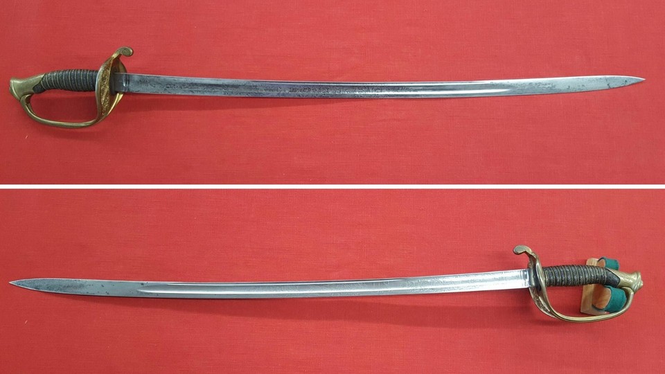 Rare & Fine Civil War Dated U.S. Model 1850 Presentation Mounted ...