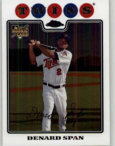 2008 Topps Chrome Denard Span #219 Minnesota Twins | eBay