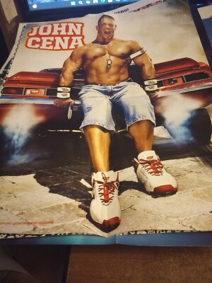 WWE John Cena 2007 WWE Magazine 15” x 21” Insert Poster | eBay