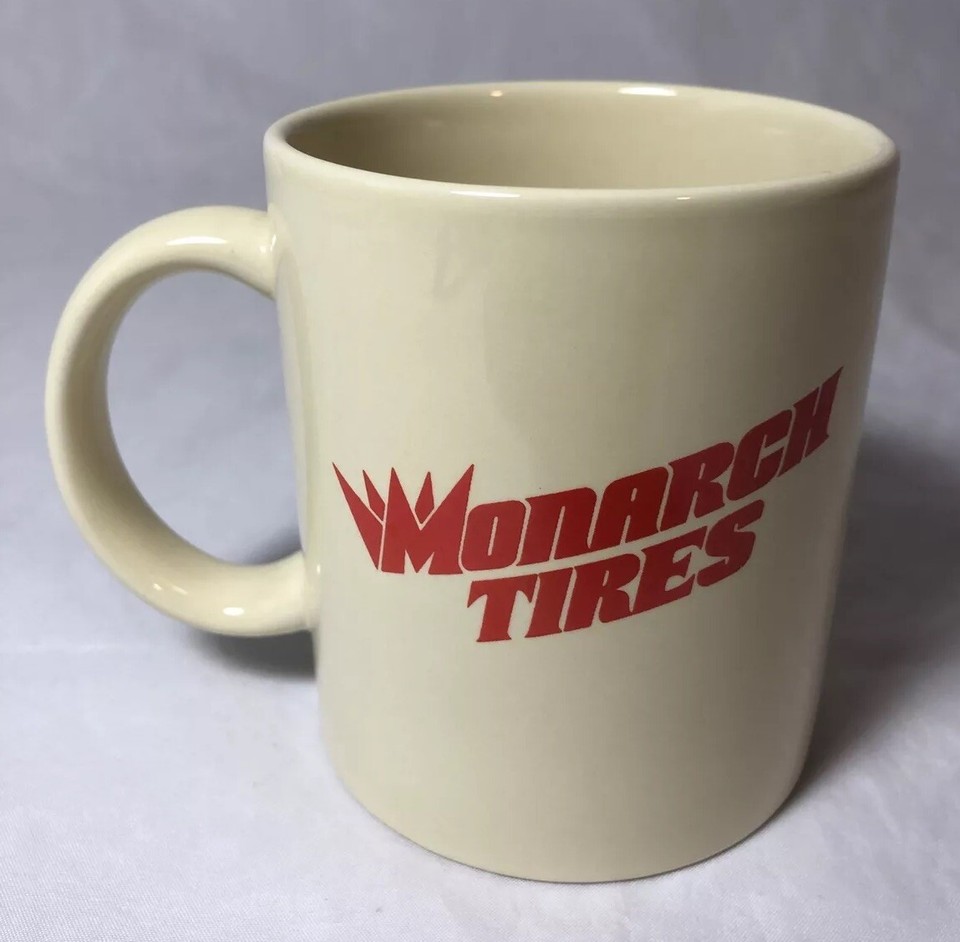 Monarch Tire Promotional Mug Beverage Coffee Tea Ceramic Vintage | eBay