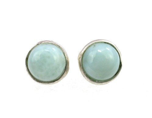 925 SOLID STERLING SILVER BLUE LARIMAR STUD EARRING B | eBay