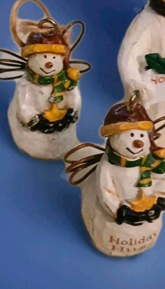 Ganz Christmas Ornament Snowman Angel Wings Woodland Snow Angel ...