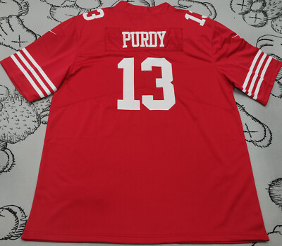 Brock Purdy #13 49ers Vapor Scarlet Sewn Stitched Jersey. | eBay