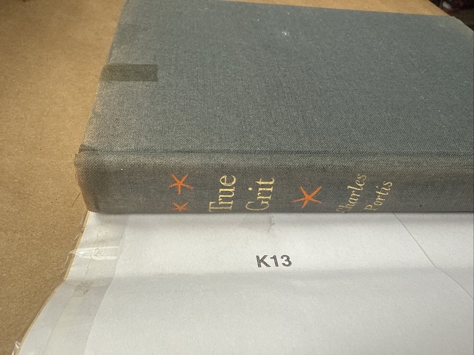 TRUE GRIT CHARLES PORTIS 1ST ED., 1ST PRINT HCDJ 1968 EX-LIB | eBay