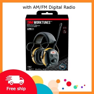 3M WorkTunes Hearing Protector with AM/FM Digital Radio | eBay