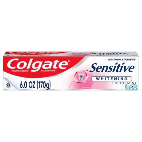 Colgate Sensitive Toothpaste Maximum Strength with Whitening,Fresh Mint ...
