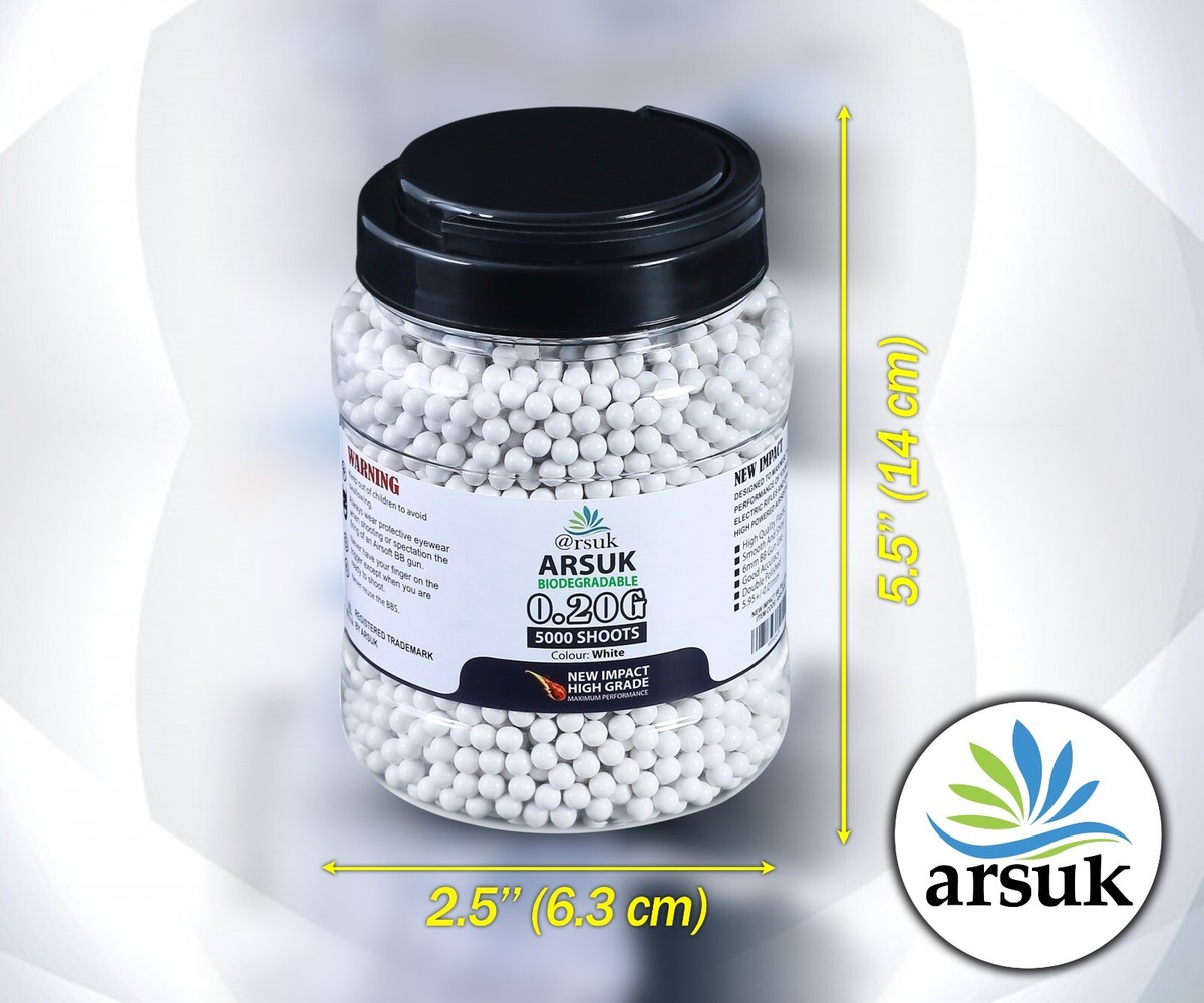 Bb Guns 0.20g 6mm Airsoft BBs - 10,000 Round Match Grade Ammo With ...