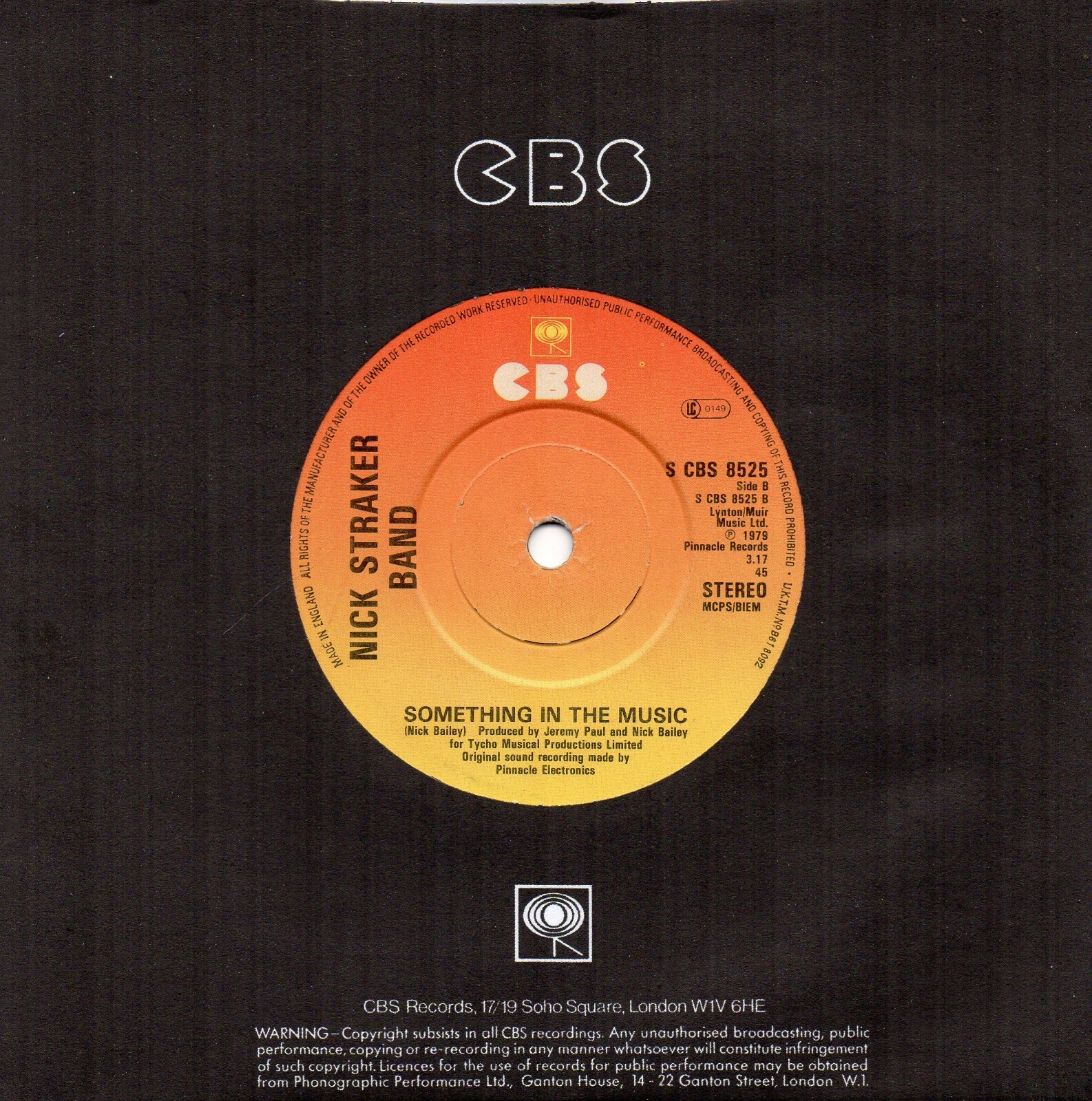 Nick Straker Band - A Walk In The Park (7" Single 1979) VG+ | eBay UK