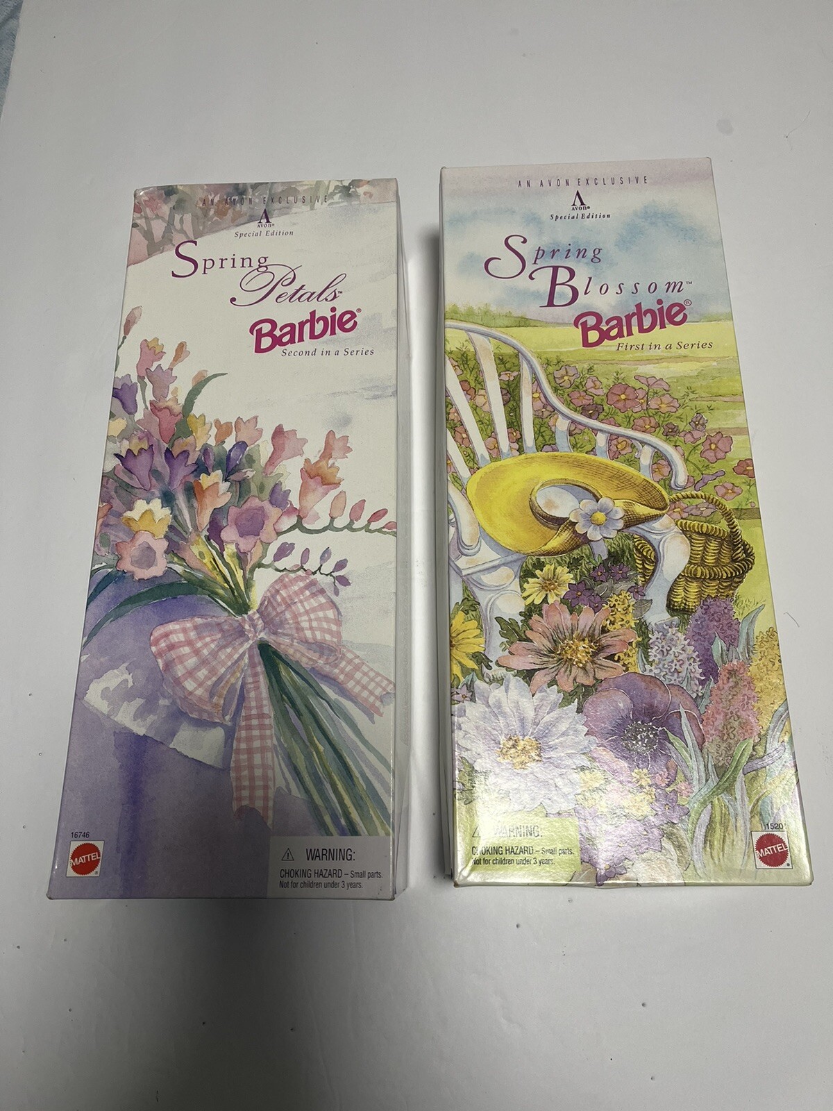 Lot Of 2 Avon Special Edition Spring Blossom Barbie & Spring Petals ...