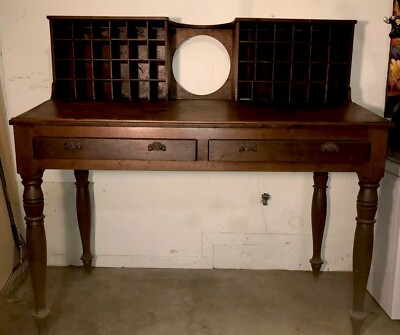 Antique Mail Sorter Post Office Desk | eBay