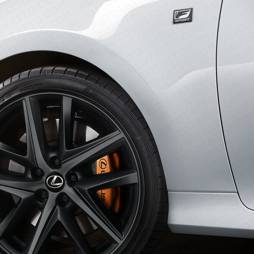 2x F-Sport Logo ABS Badge Side Fender Marker Adhesive Nameplate Emblem ...