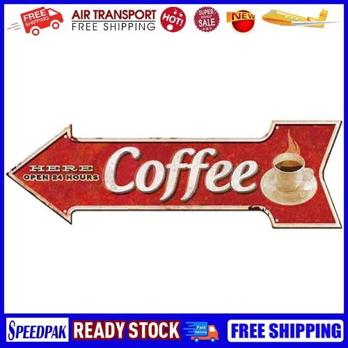 Vintage Coffee Tea Tin Wall Signs Bar Bedroom Decorative Metal Plate ...