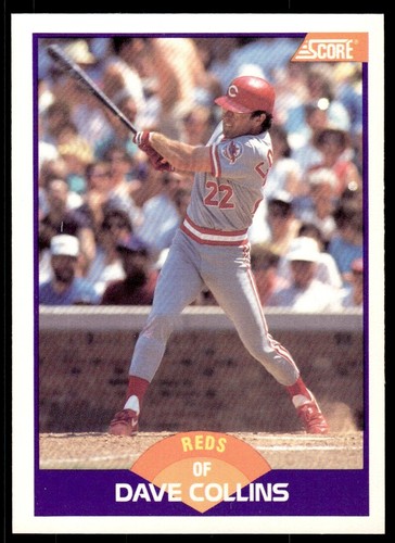 1989 Score Baseball Card Dave Collins Cincinnati Reds #267 | eBay