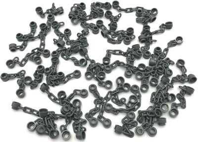 Lego 50 New Dark Bluish Gray Chains 5 Links Castle Chainlink Pieces | eBay
